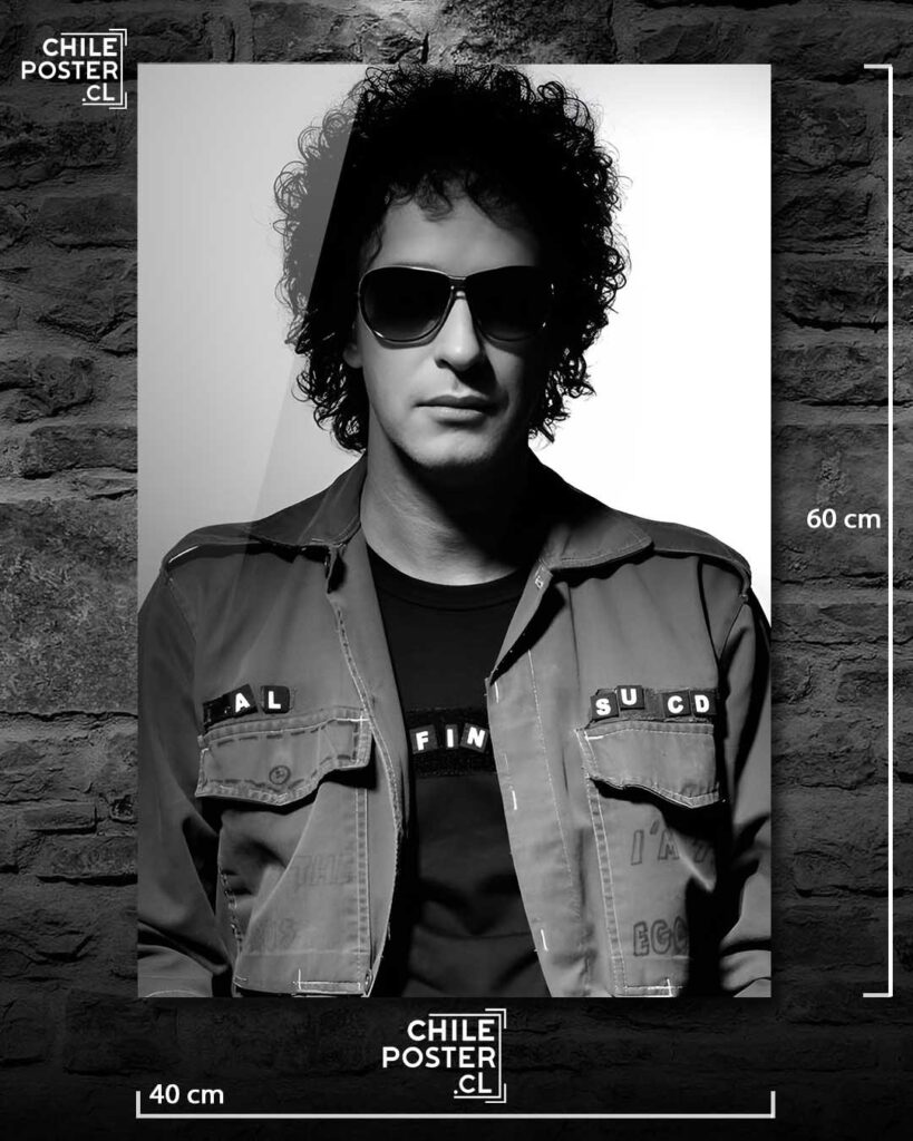 Gustavo Cerati – blanco y negro – ChilePoster.cl